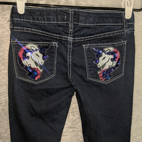 Vigoss | Bottoms | Vigoss Girls Jeansskinny Ankle Unicornssz 4 | Poshmark